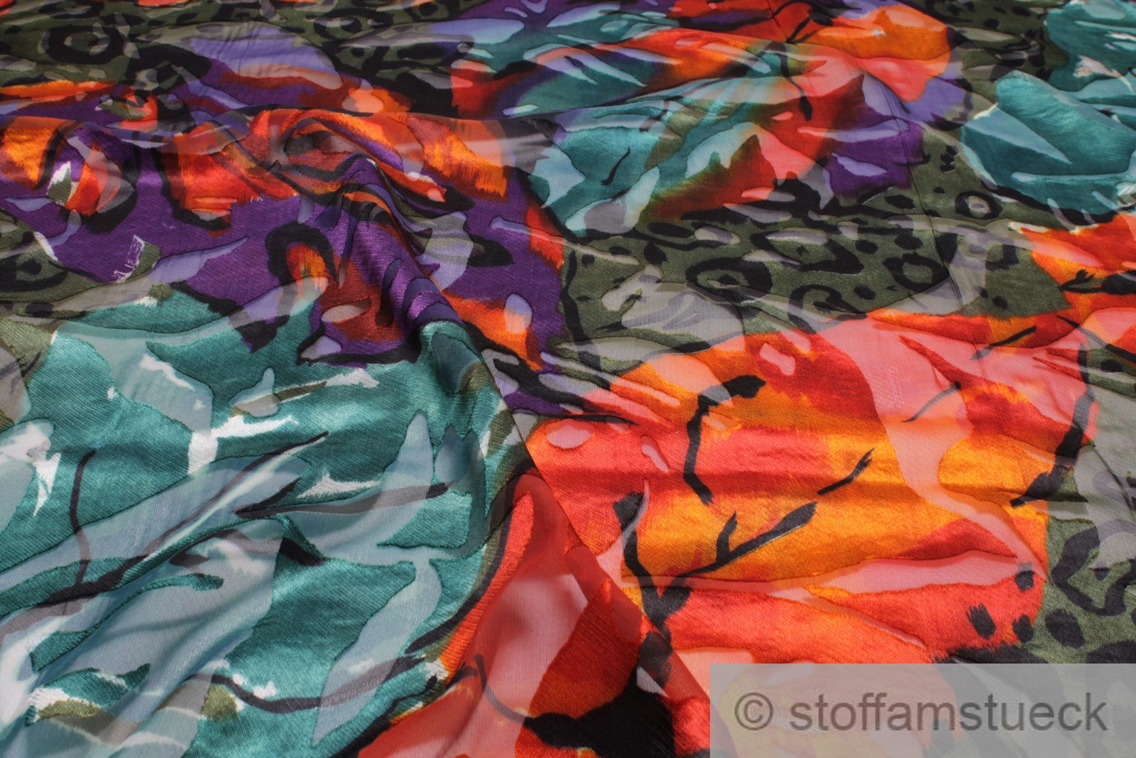 Chiffon bunt | Stoff am Stück